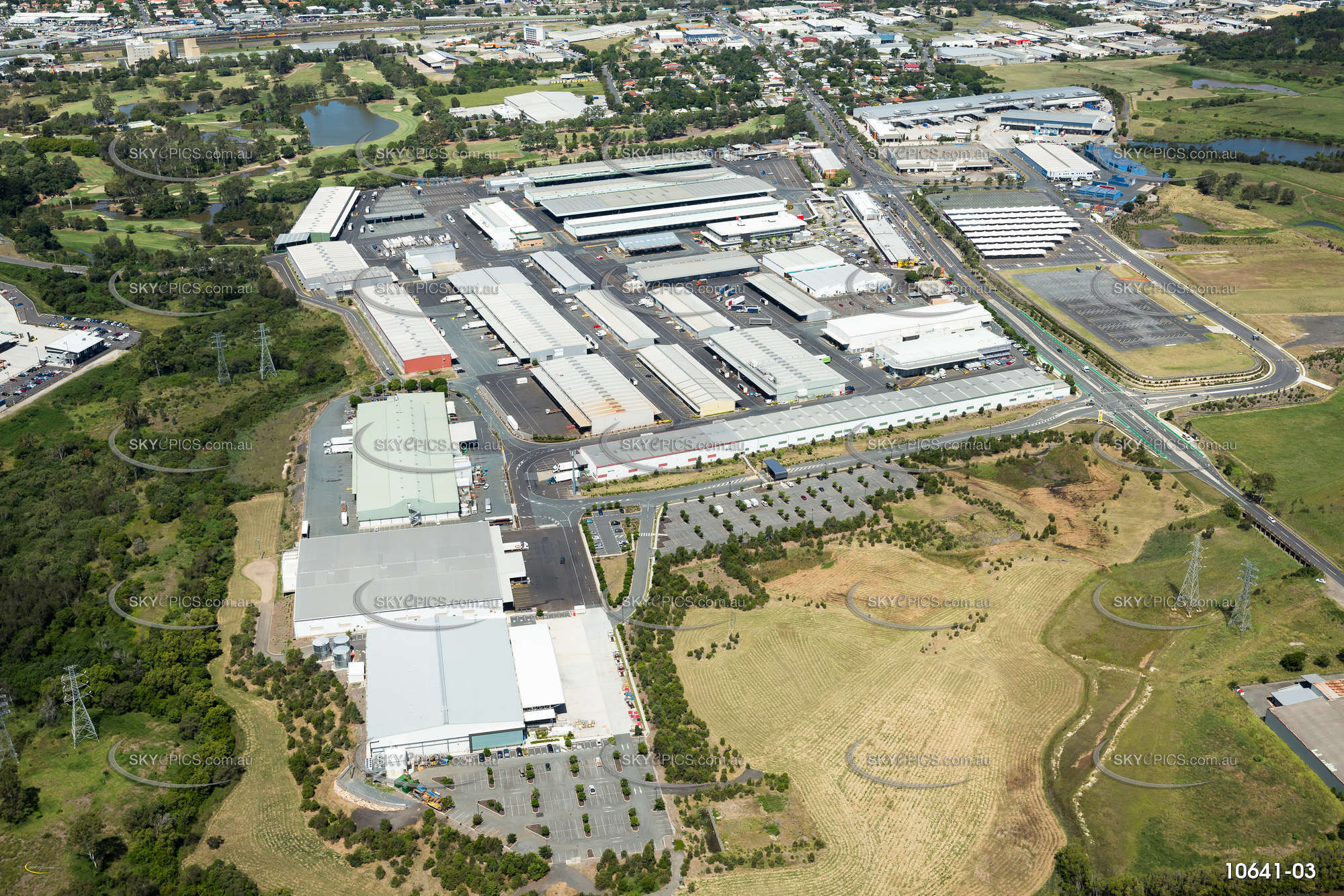 Brisbane Produce Markets Rocklea QLD Aerial Photography