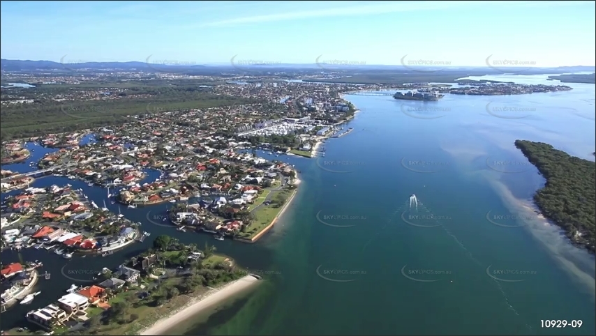 The Gold Coast Tourist Park & Broadwater QLD Aerial Photography