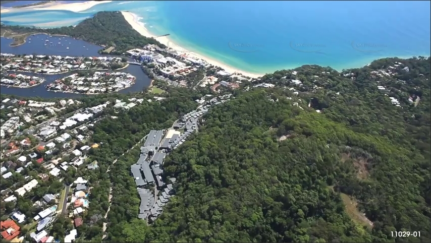 Noosa River Bar Entrance QLD Aerial Photography