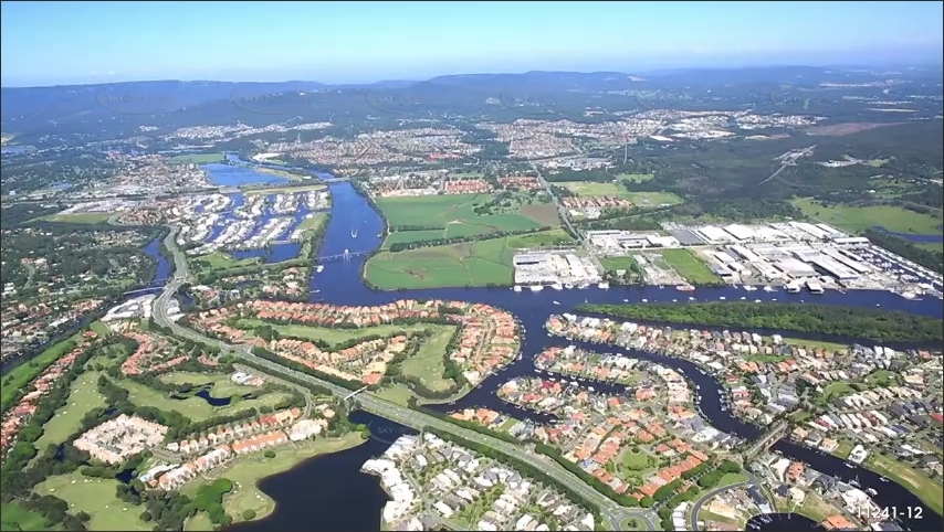 Monterey Keys & Saltwater Creek - Helensvale QLD Aerial Photography