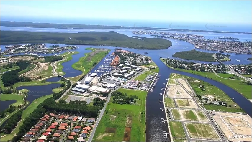 Coomera River & Sanctuary Cove - Gold Coast QLD QLD Aerial Photography