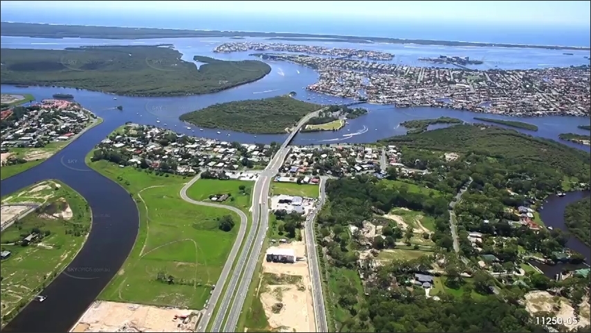 Coomera River & Sanctuary Cove - Gold Coast QLD QLD Aerial Photography