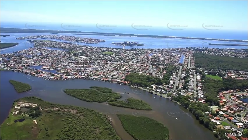 Coomera River & Sanctuary Cove - Gold Coast QLD QLD Aerial Photography