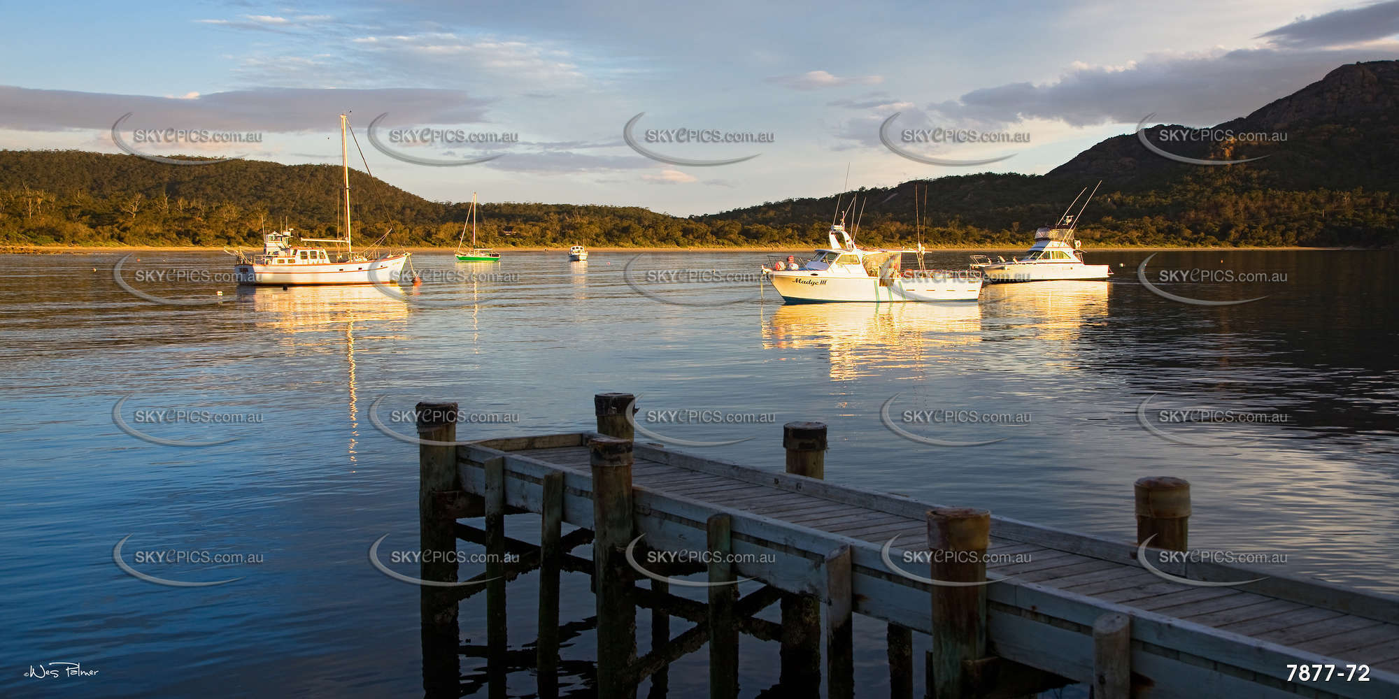 Rock pools at Coles Bay Aerial Photography
