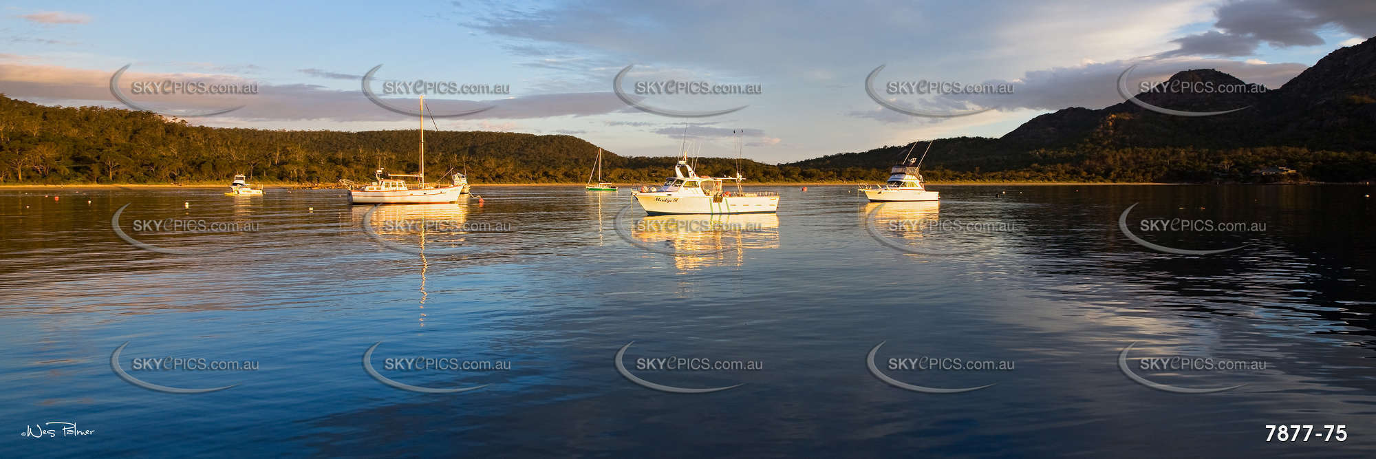 Rock pools at Coles Bay Aerial Photography