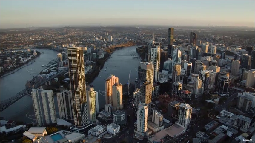 Sunset Aerial Video Brisbane City Aerial Photography